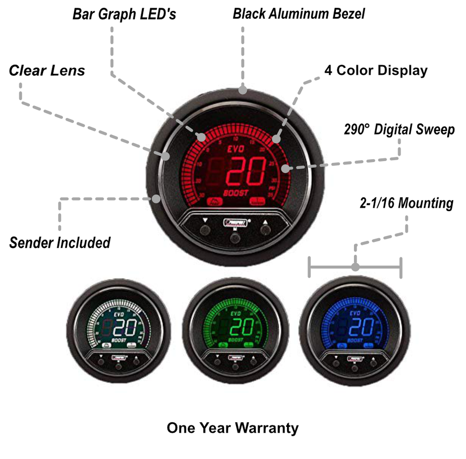 Prosport Boost gauges PSI or BAR – Prosport Gauges